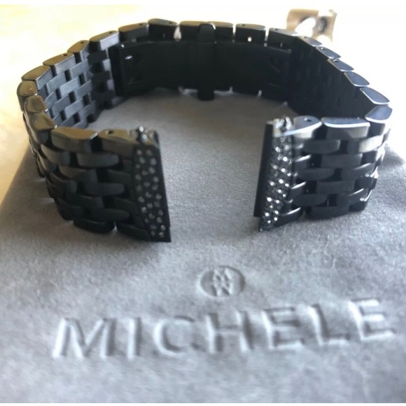 Michele | Accessories | Michele Urban Mini Black Diamond Bracelet ...